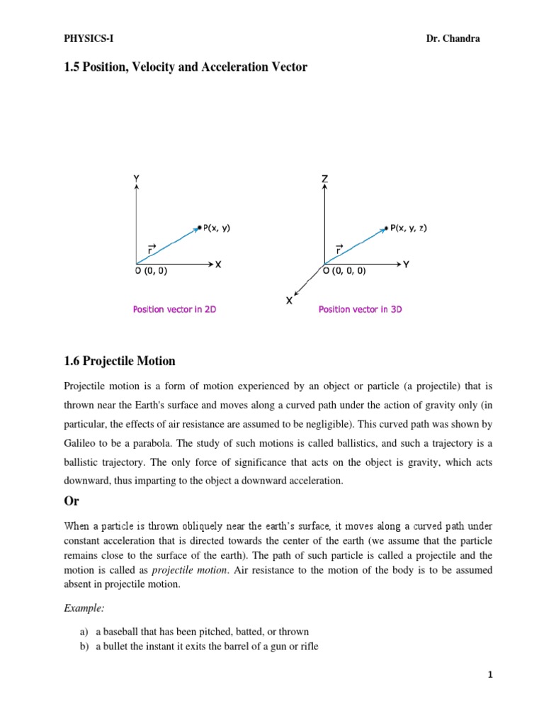 Free Body Diagram of Projectile Motion | PDF | Force | Acceleration