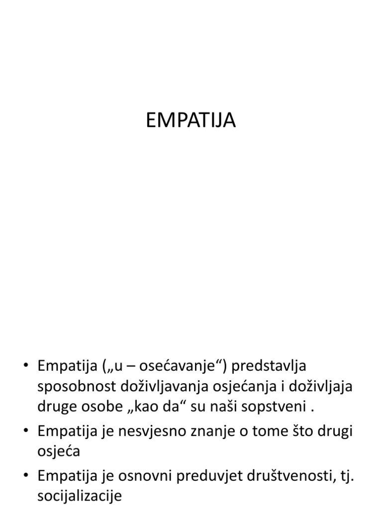 EMPATIJA | PDF