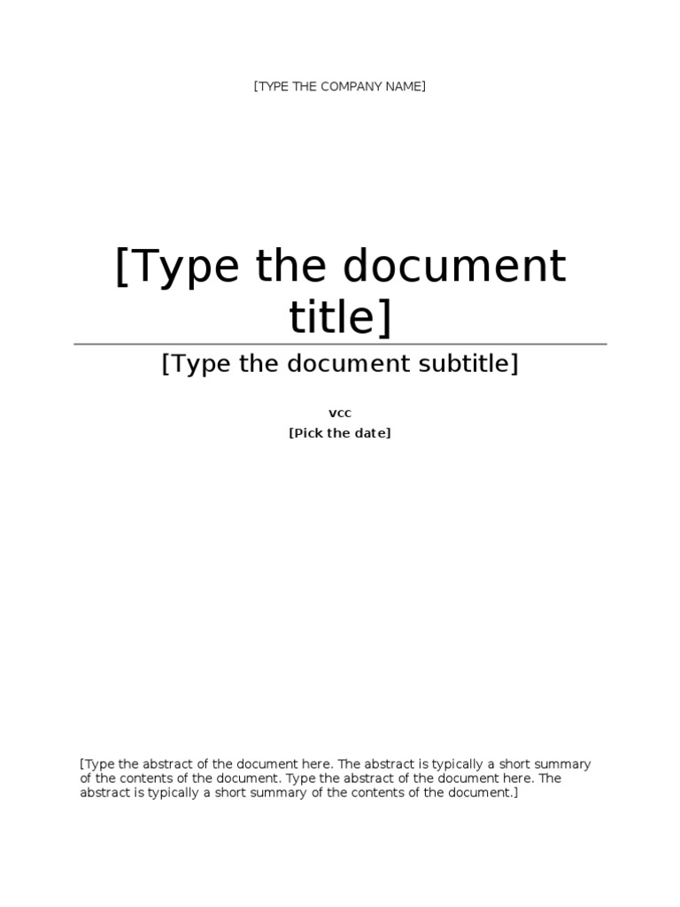 Type The Document Subtitle | PDF | Project Management | Modularity
