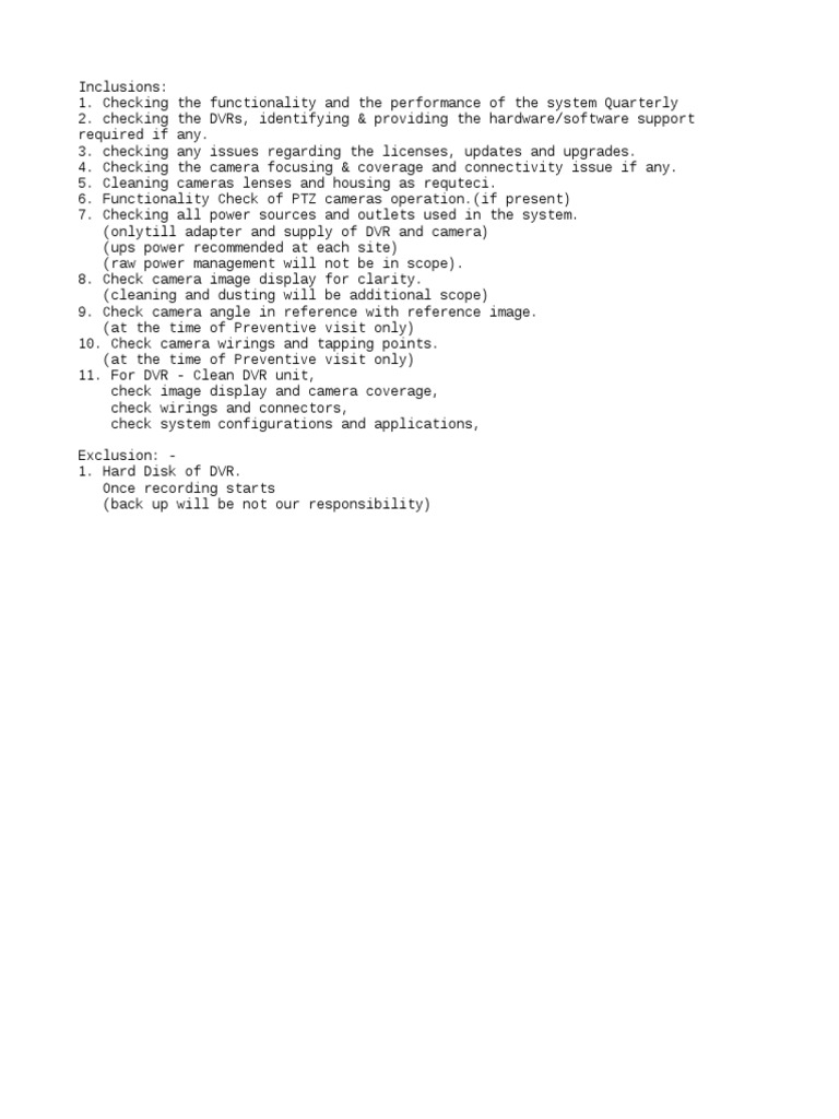 CCTV Amc Scope | PDF