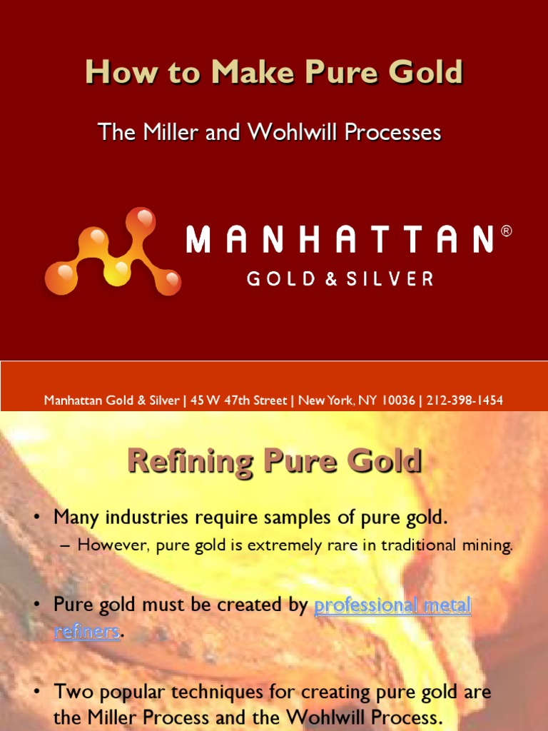 How To Make Pure Gold | PDF | Anode | Gold