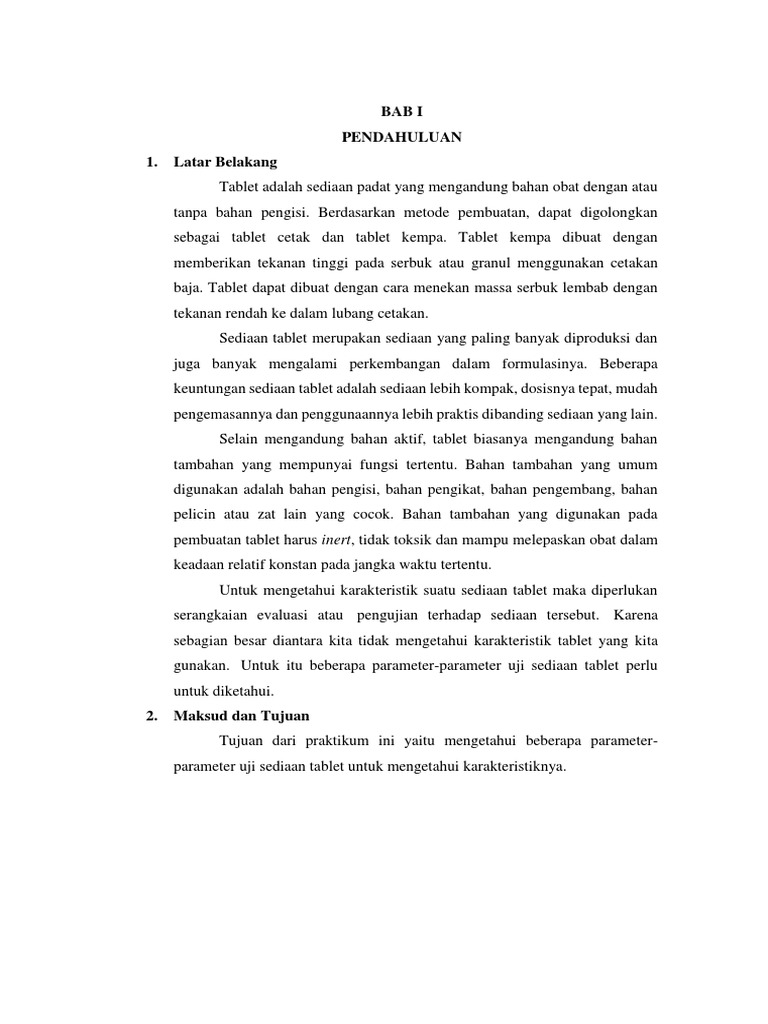 Uji Disolusi Tablet Parasetamol | PDF