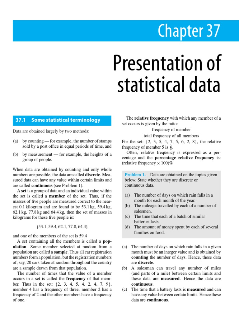 Pages From Engineering Maths - John Bird | PDF | Pie Chart | Histogram
