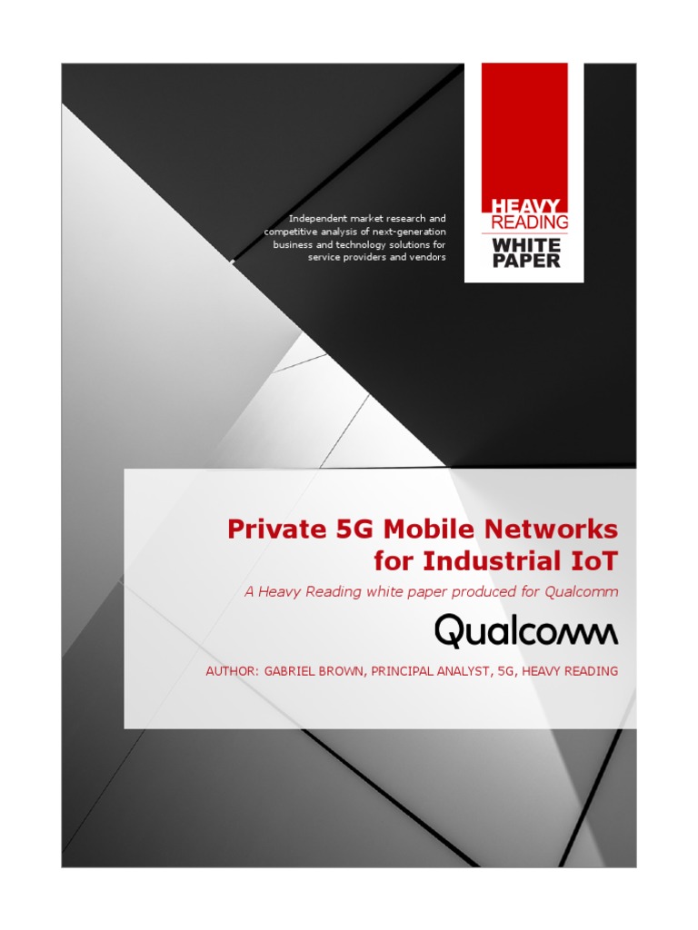 Private 5G Networks For Industrial IoT | PDF | Internet Of Things | Lte ...