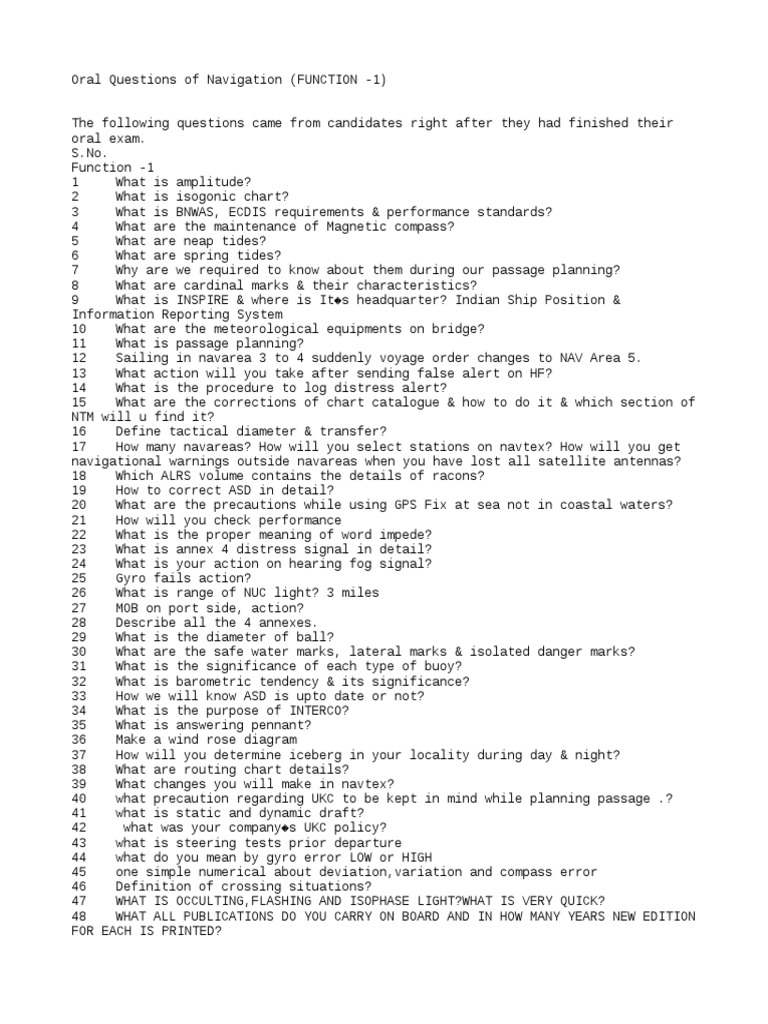 MMD Oral Navigation | Download Free PDF | Navigation | Radar