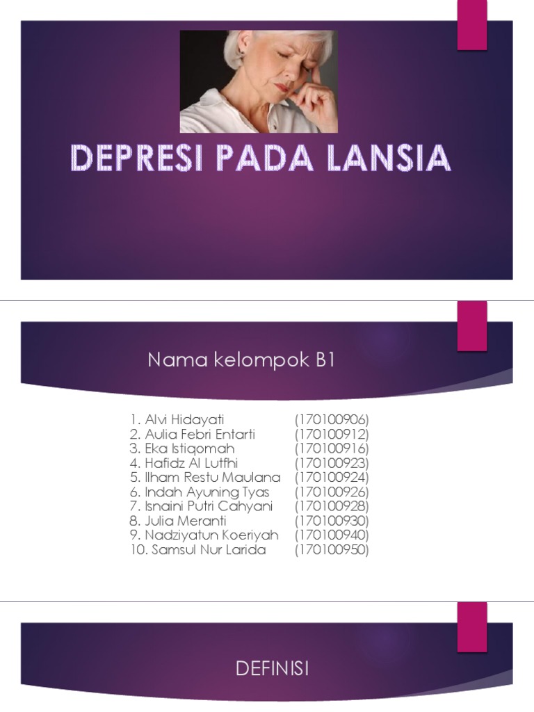 Depresi Pada Lansia | PDF