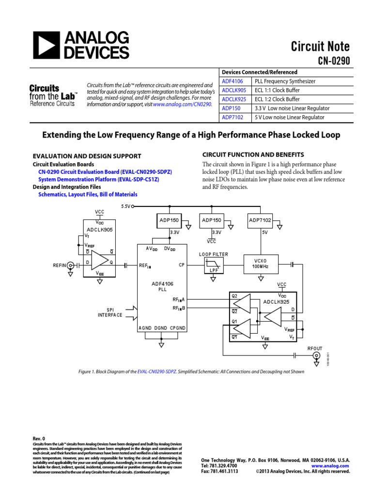 CN0290 | PDF | Information And Communications Technology | Electrical Circuits