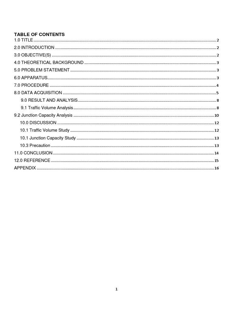 Lab 3 & 4 - Traffic Volume Study and Junction Analysis | PDF | Traffic ...