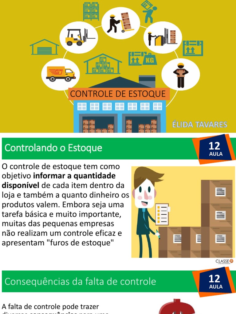 Aula 12 CONTROLE de Estoque | PDF | Indústrias | Business