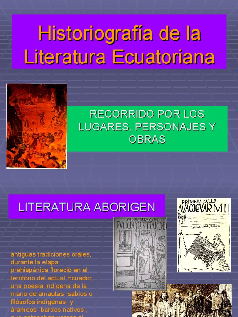 Historia de Literatura Ecuatoriana | PDF | Ecuador | Poesía