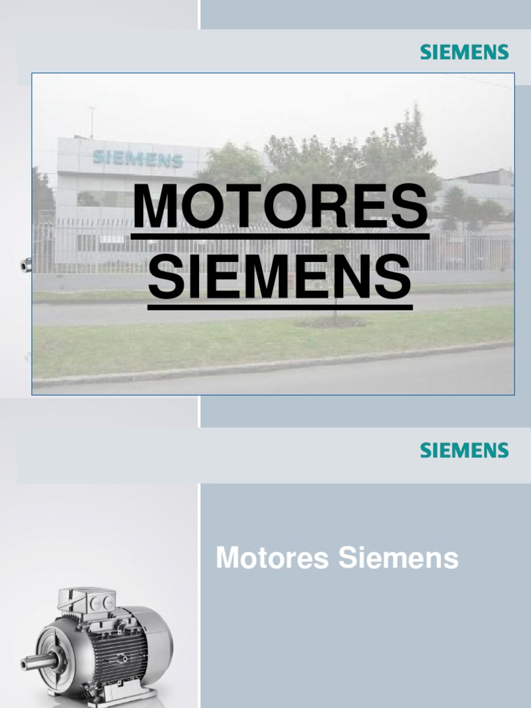 Motores Siemens | PDF | Motor eléctrico | Magnetismo