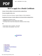 Death Registration and Burial Permit Form | PDF | Health Care