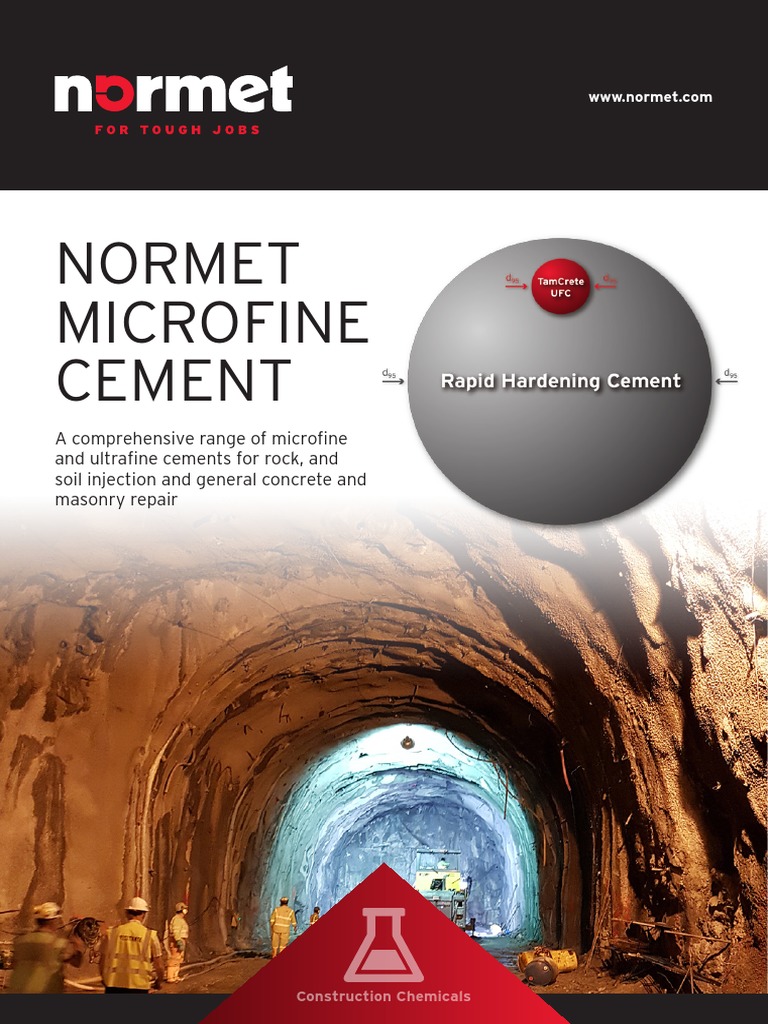 Normet Microfine Cement Brochure Eng 0 | PDF | Cement | Sand