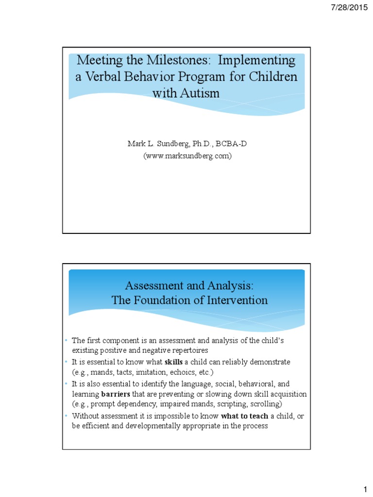 Verbal Behavior | PDF | Reinforcement | Motivation