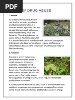 Investigatory Project On Drug Addiction Final | PDF | Substance ...