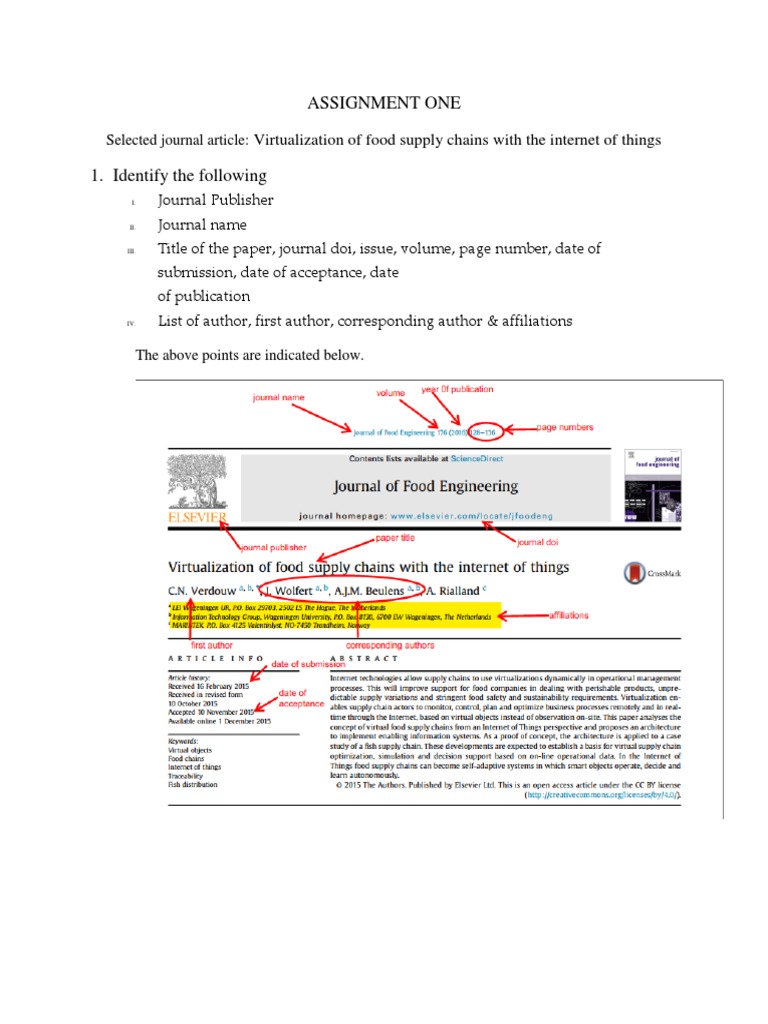 ASSIGNMENT | PDF | Academic Journal | Digital Object Identifier