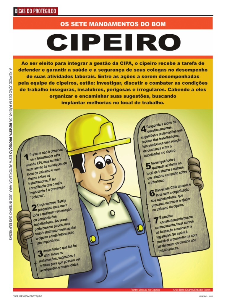 7 mandamentos do cipeiro
