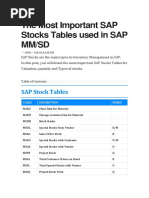 SAP MMBE Stock Overview Tutorial | PDF | Inventory | Databases