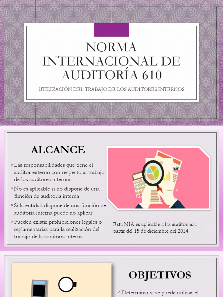 Nia 610 | PDF | Auditoría | Contralor
