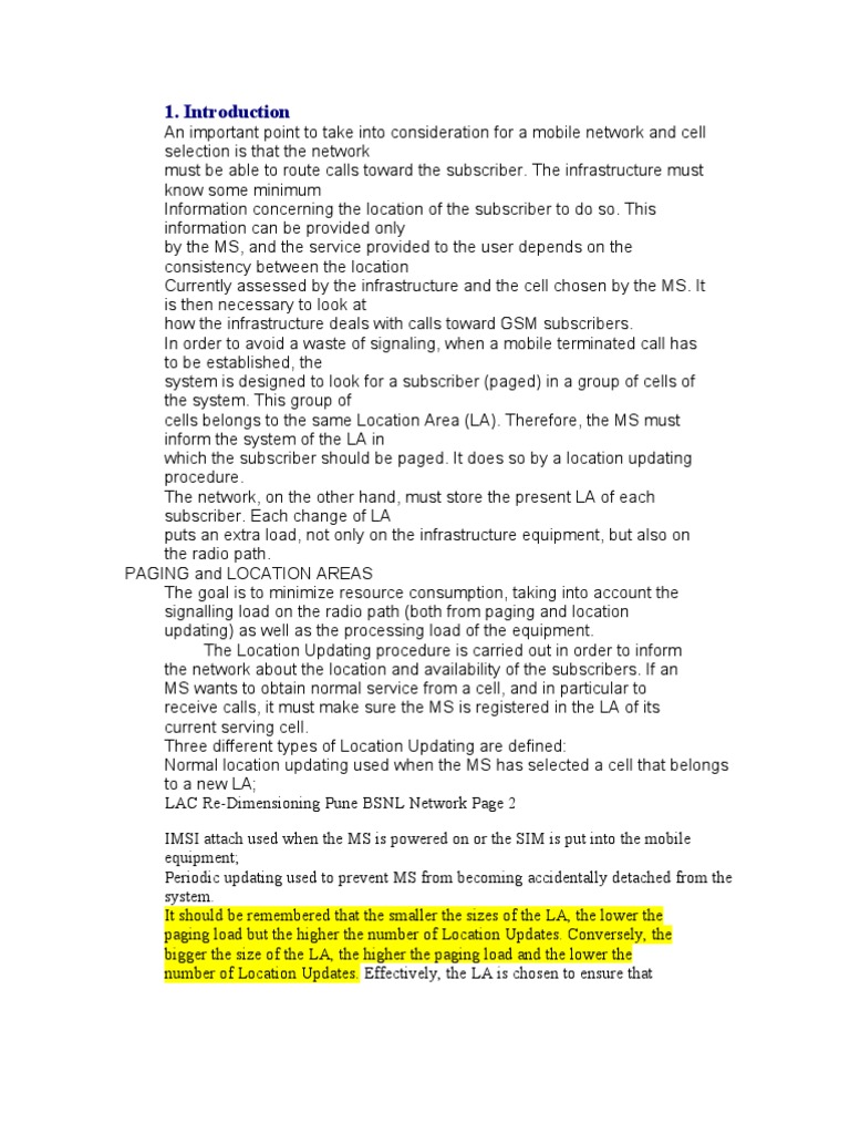 LAC Dimensioning | PDF | Telecommunications | Computing And Information ...