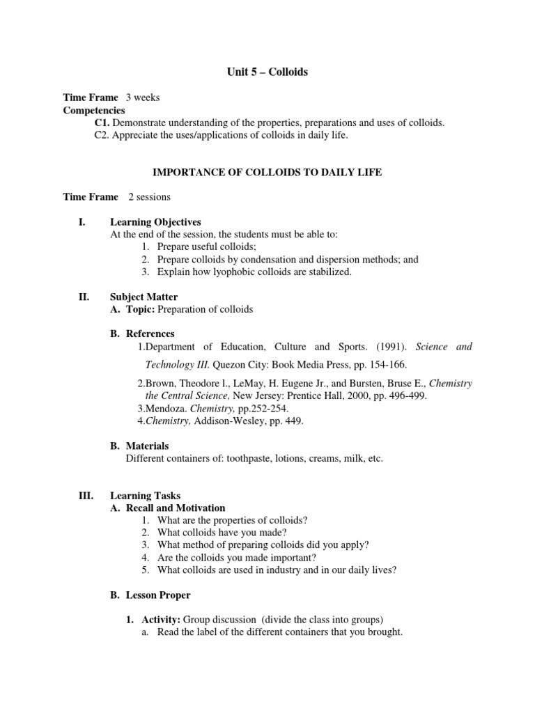 Importance of Colloids in Daily Life | PDF | Colloid | Emulsion