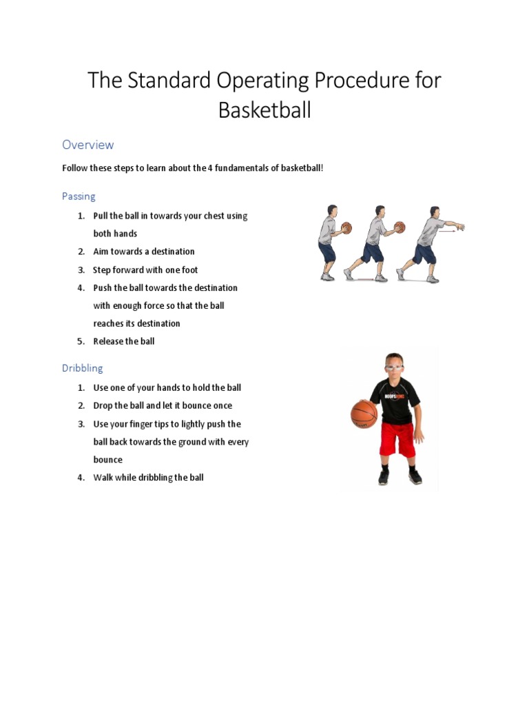 The Standard Operating Procedure For Basketball | PDF