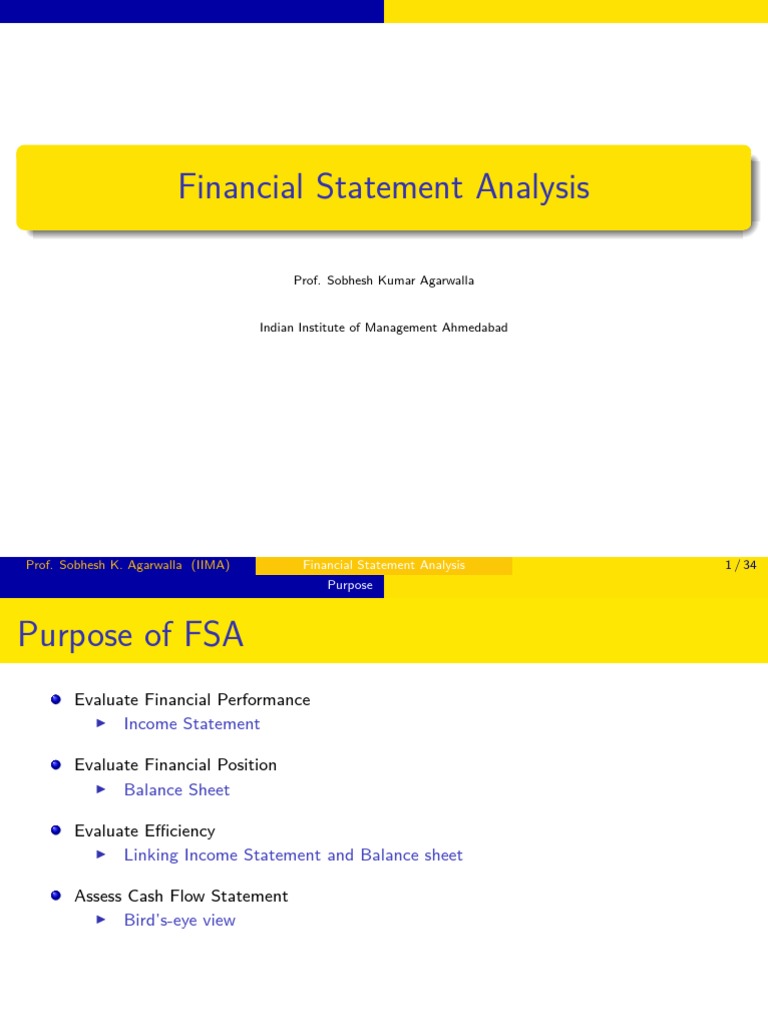 Financial Statement Analysis Overview | PDF | Leverage (Finance ...