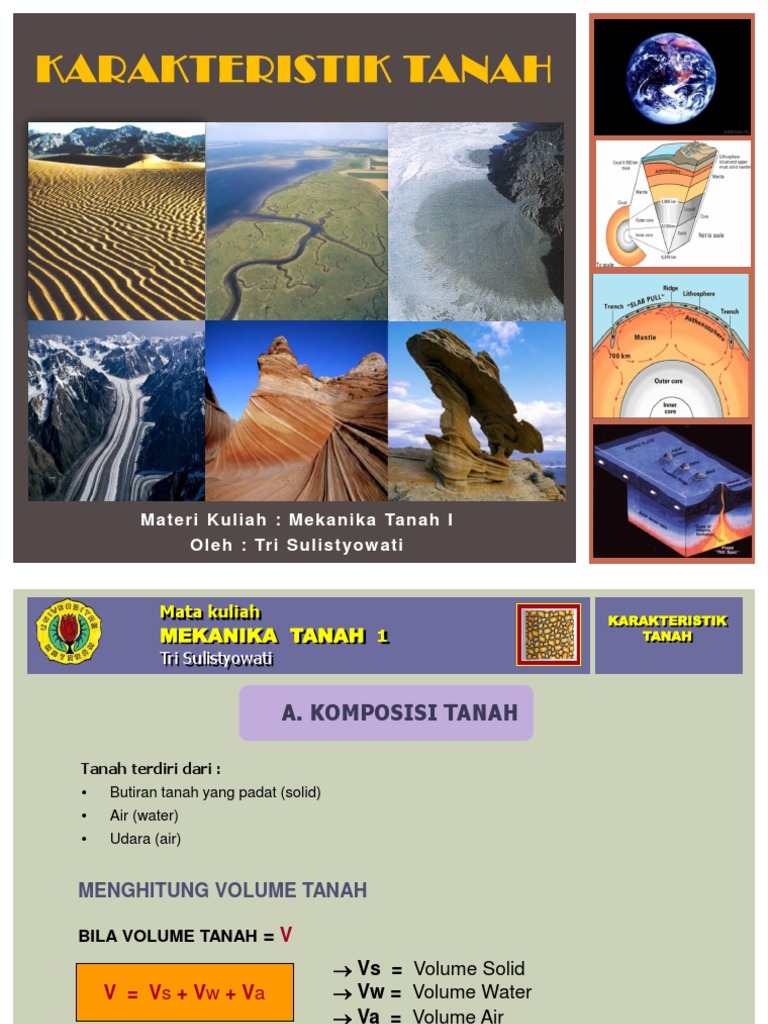 Mekanika Tanah 1 - Karakteristik Tanah | PDF