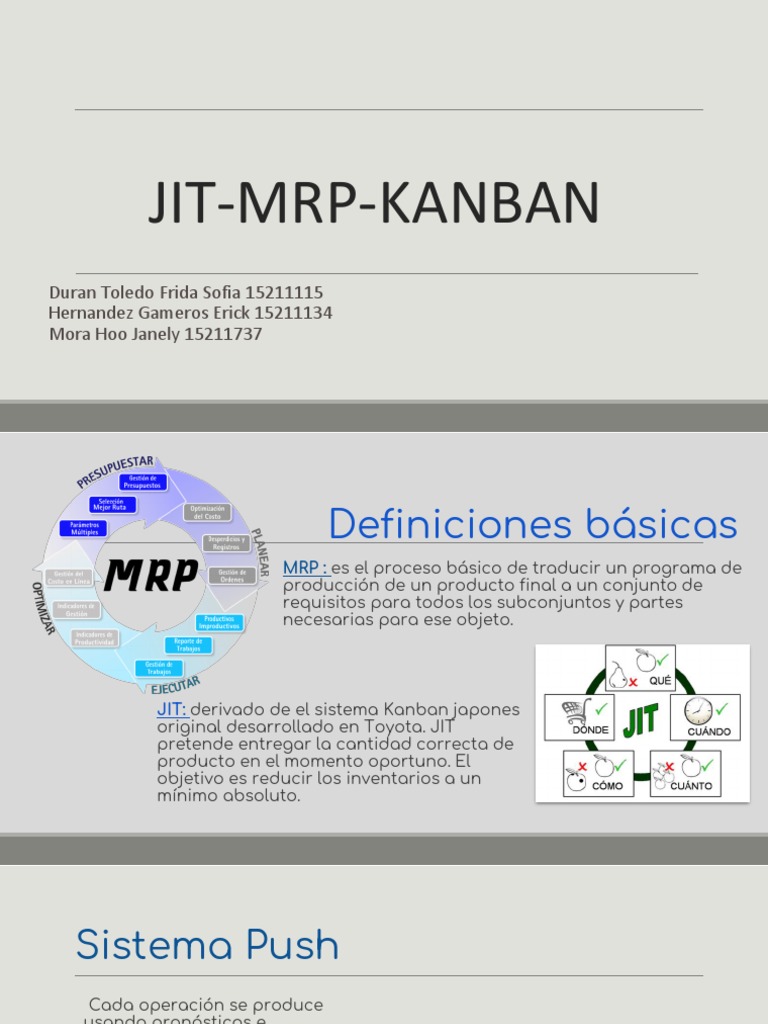 Tutorial Jit Mrp Kanban | Inventario | Producción y fabricación
