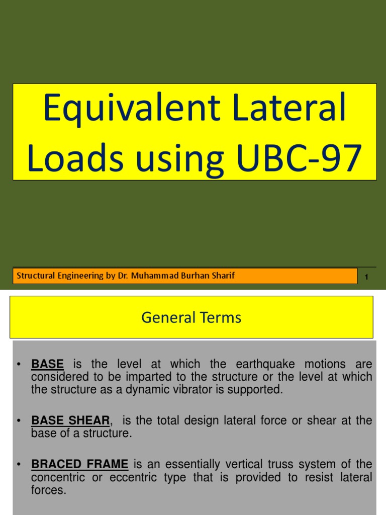 Ubc 97 | PDF | Force | Structural Engineering