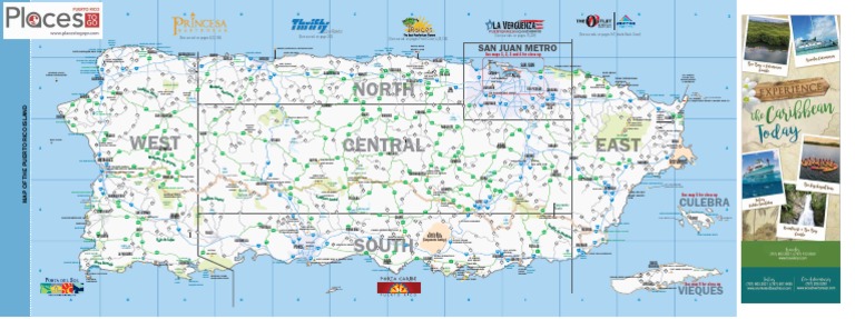 Puerto Rico Map | PDF | Tourist Attractions | Nature