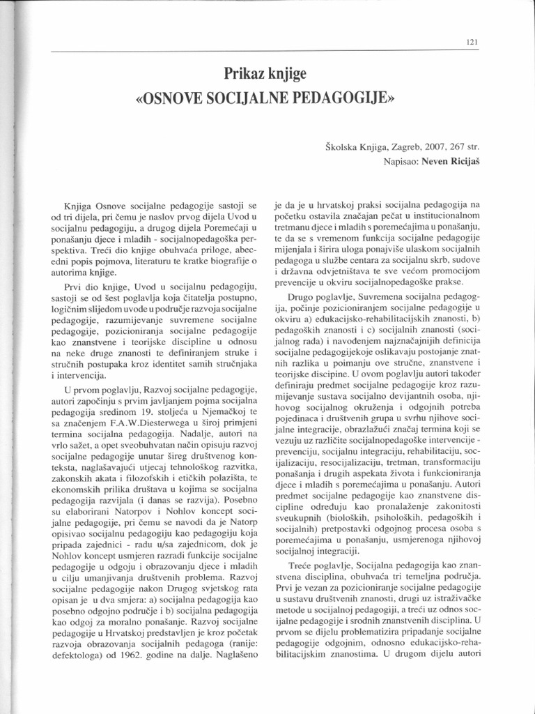 Neven Ricijas Prikaz Knjige PDF | PDF