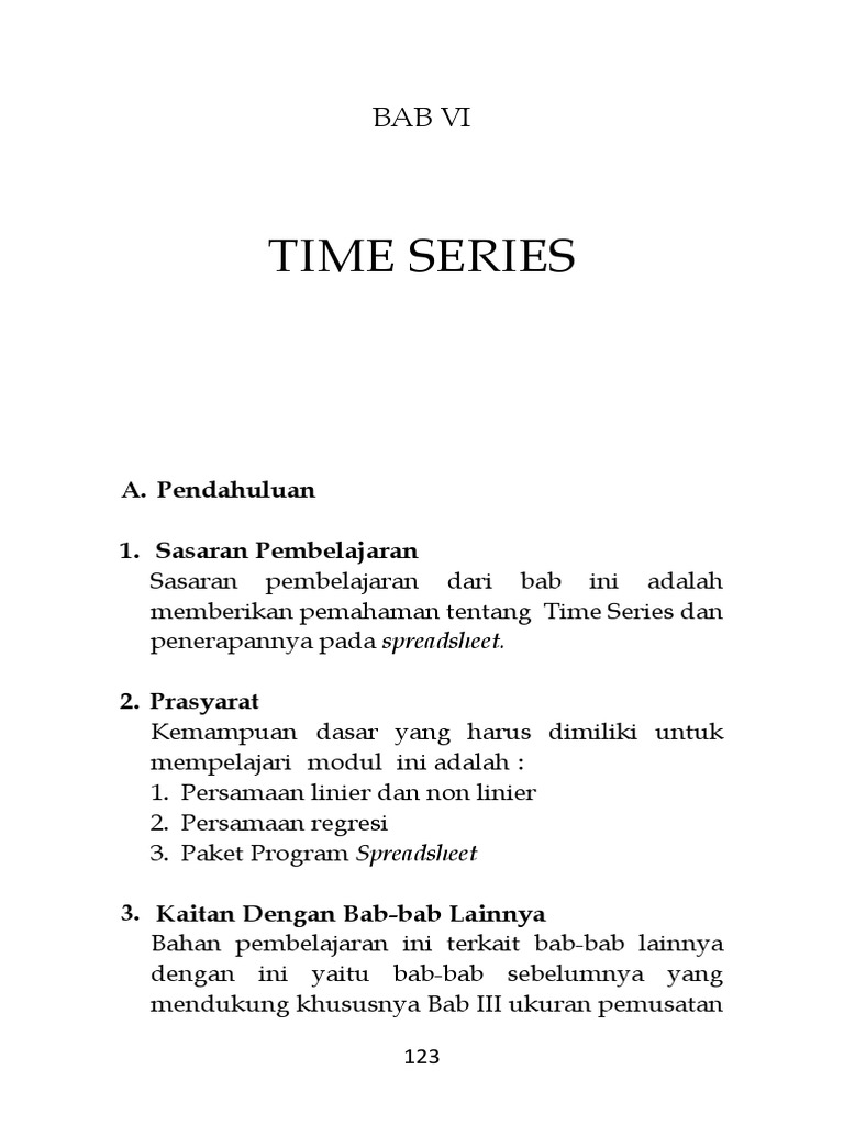 Time Series | PDF