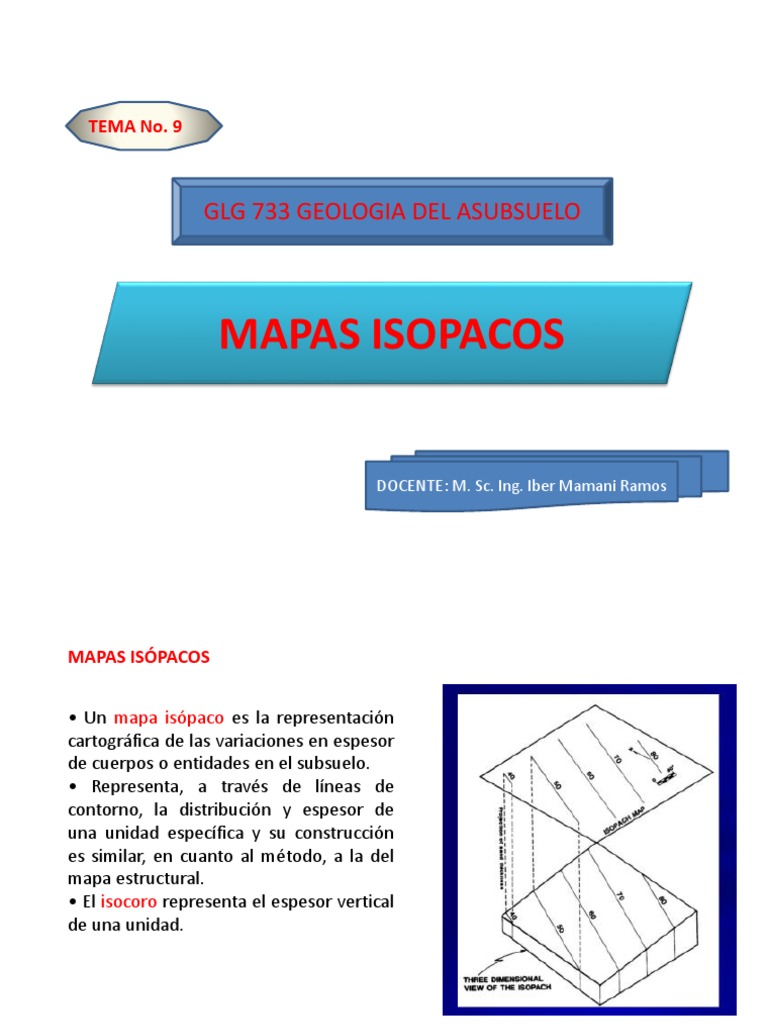 mapas isopacos | Depósito de petróleo | Mapa