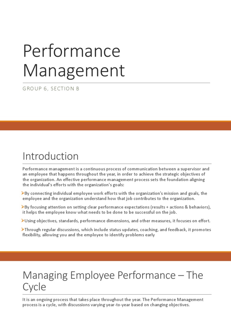 HRM Performance Management | PDF | Performance Appraisal | Performance Management