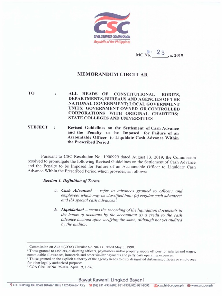 MC No. 23, S. 2019 | PDF