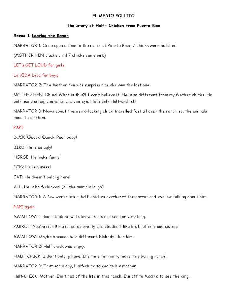 El Medio Pollito | PDF | Duck | Chicken