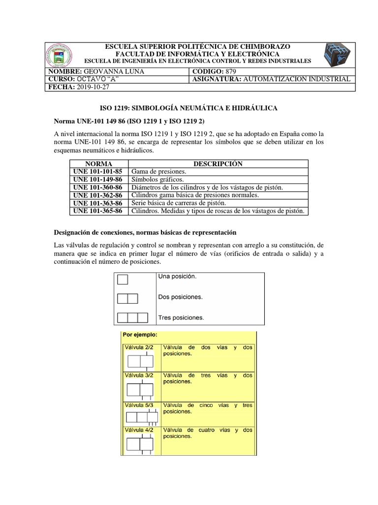 Iso 1219 | PDF | Neumática | Válvula