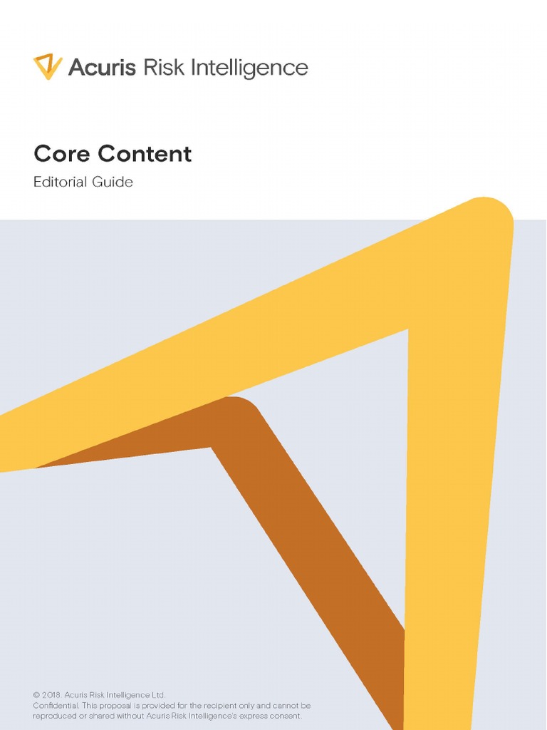 Acuris Core Content - Editorial Guide - Nov2018 | PDF | Financial ...
