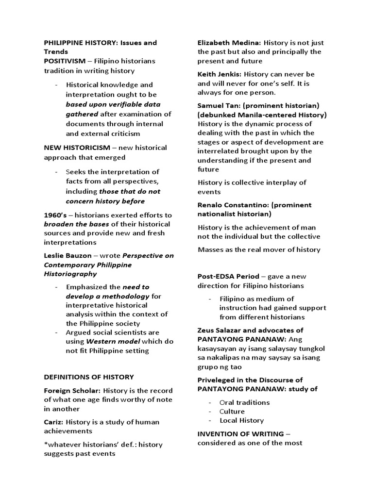 Philippine History | PDF | Historian | Philippines