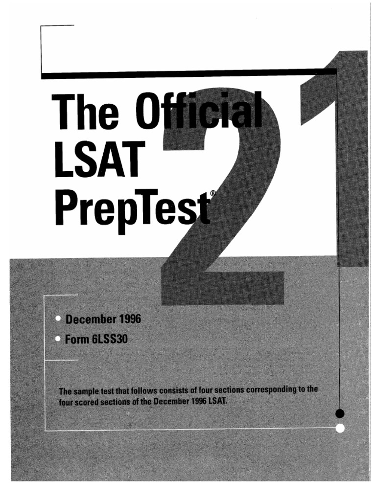 Lsac - Lsat Preptest 21 (, Lsac) | PDF