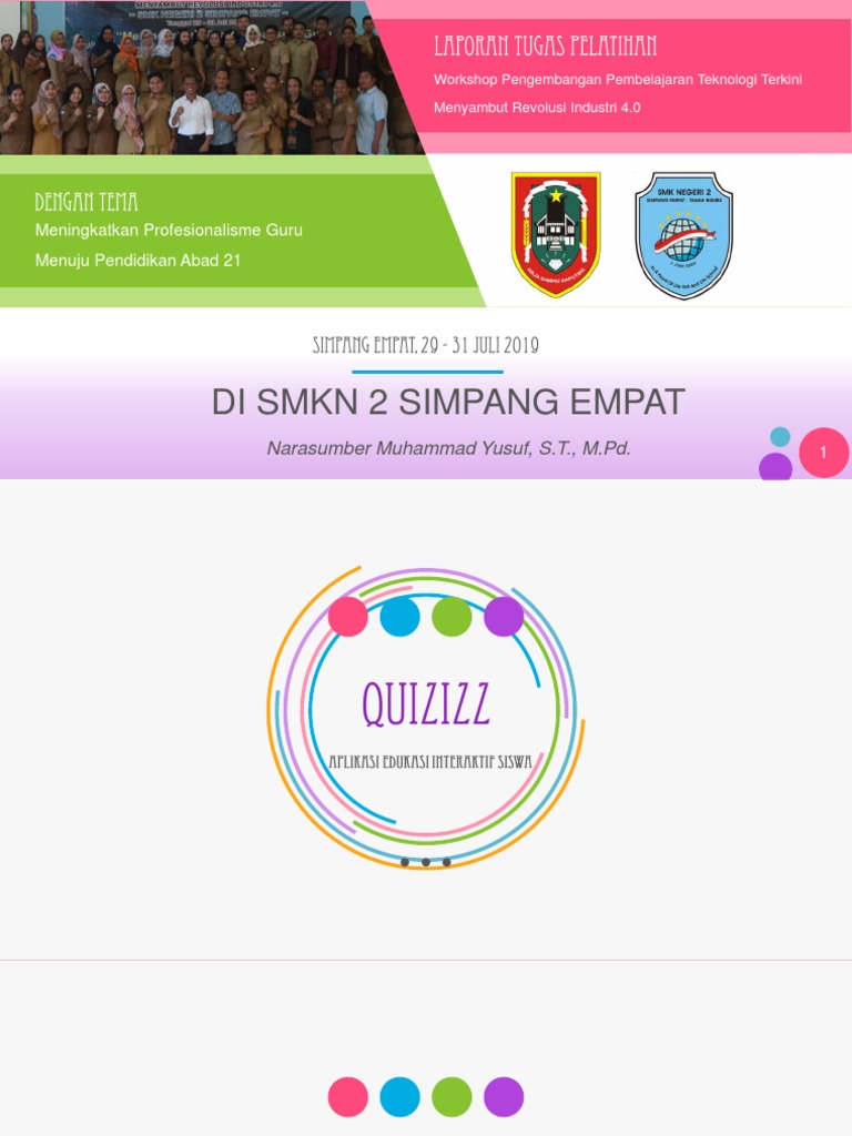 Laporan Hasil Workshop Aplikasi Quizizz | PDF