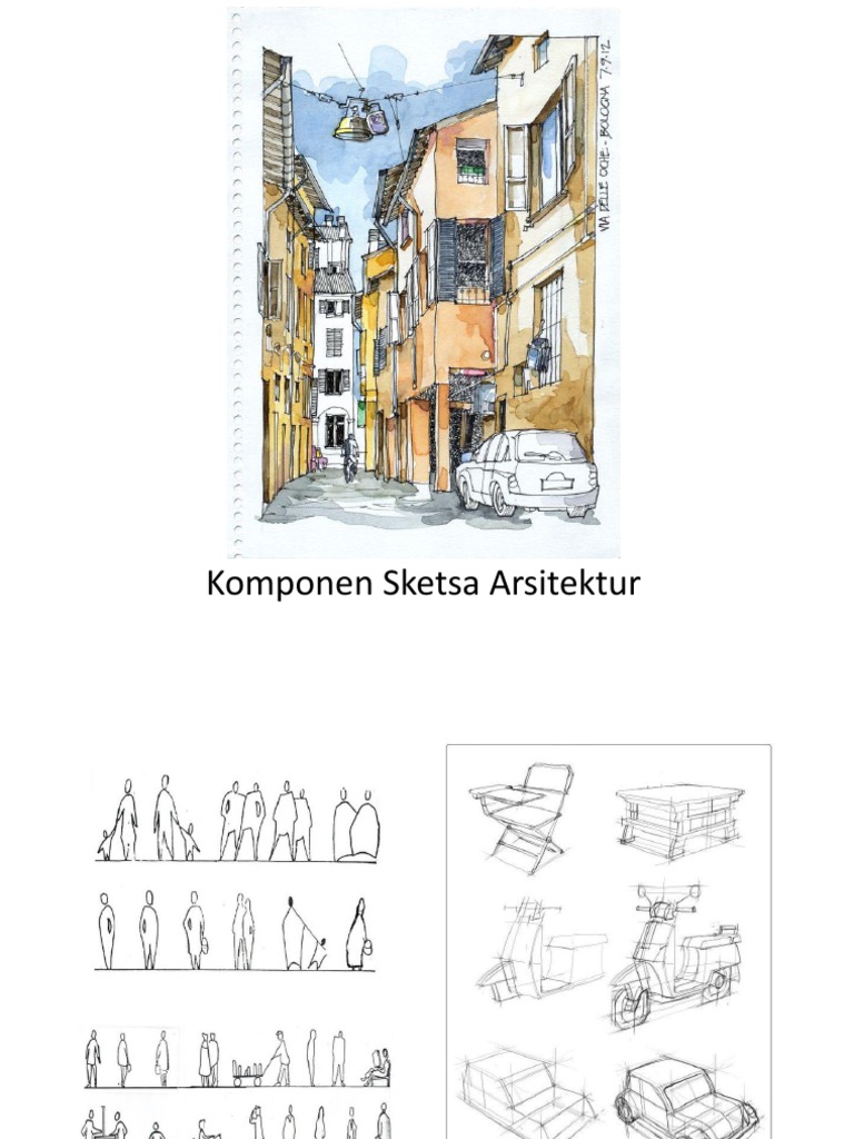 Komponen Sketsa Arsitektur | PDF