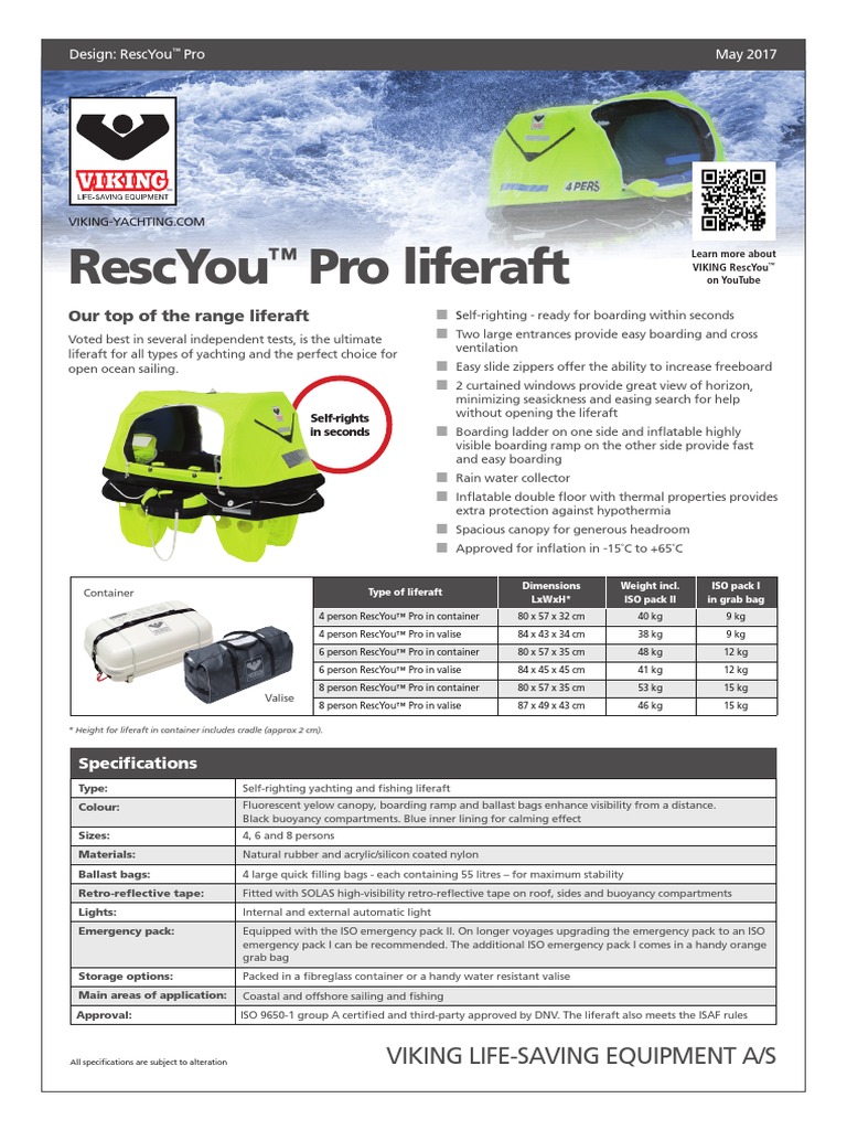 Datasheet Liferaft Viking | PDF | Nature