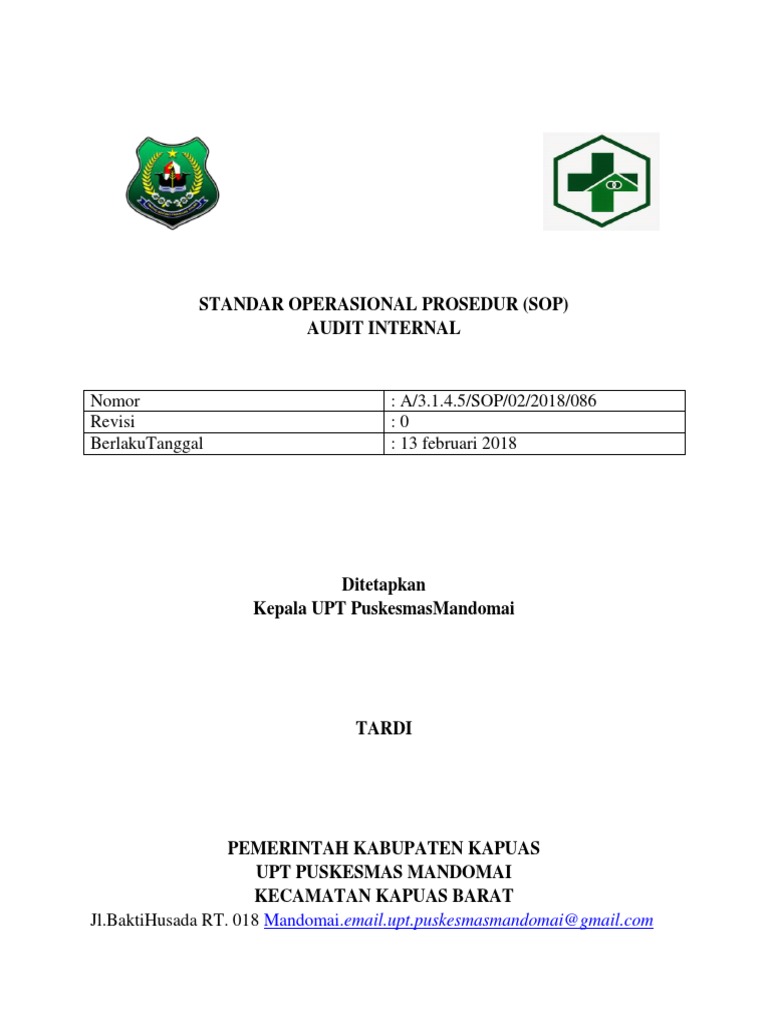 Cover Depan Sop | PDF