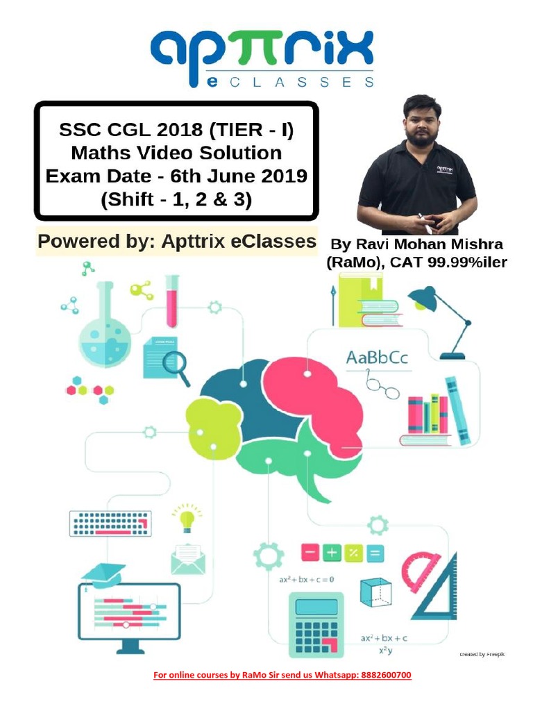 SSC CGL Previous Years 2018 Maths Question | PDF | Elementary Geometry ...