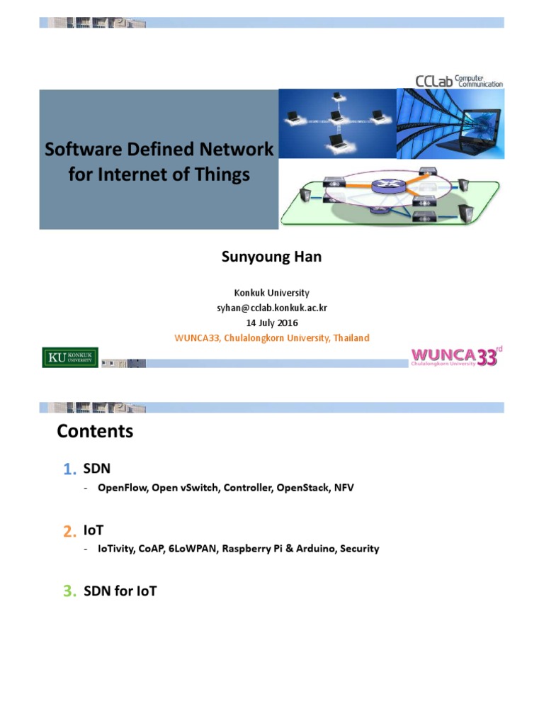SDN For IoT Tutorial | PDF | Internet Of Things | Open Stack