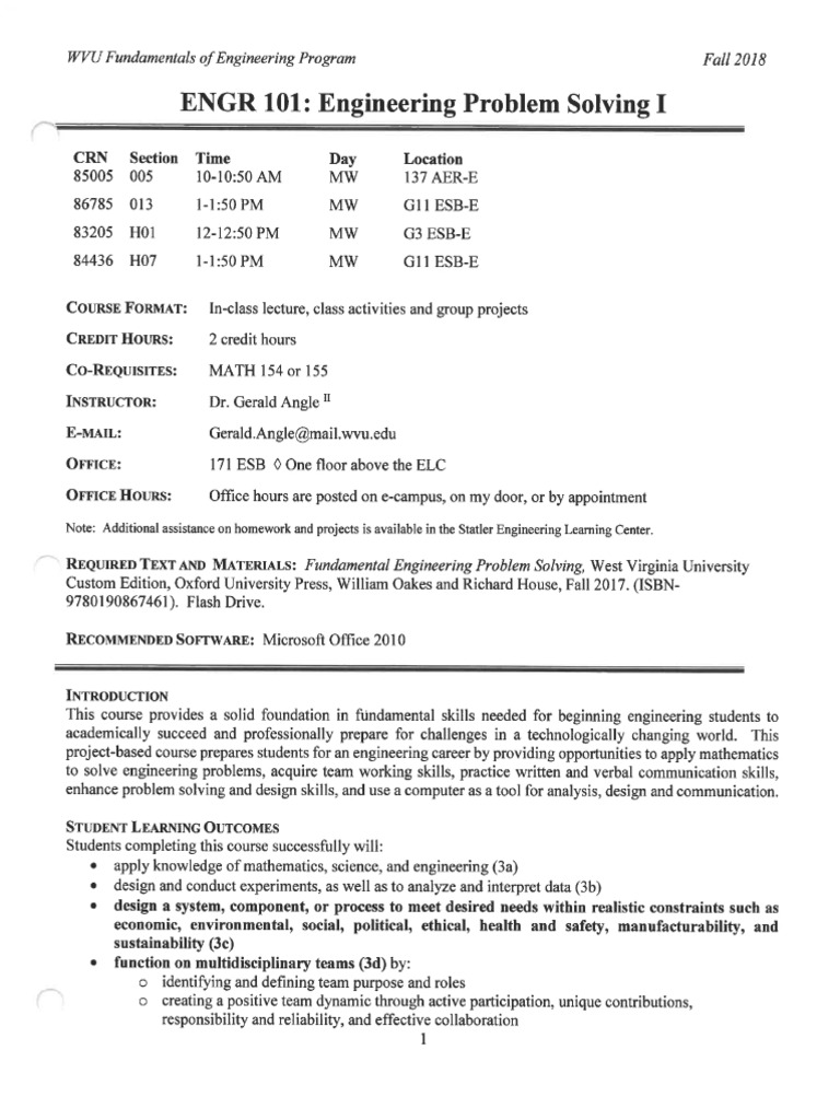 ENGR101 G Angle PDF | PDF