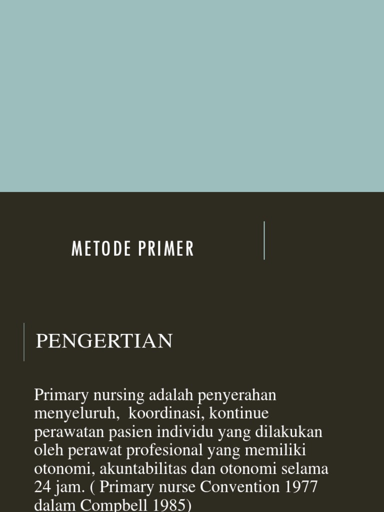 Metode Primer | PDF