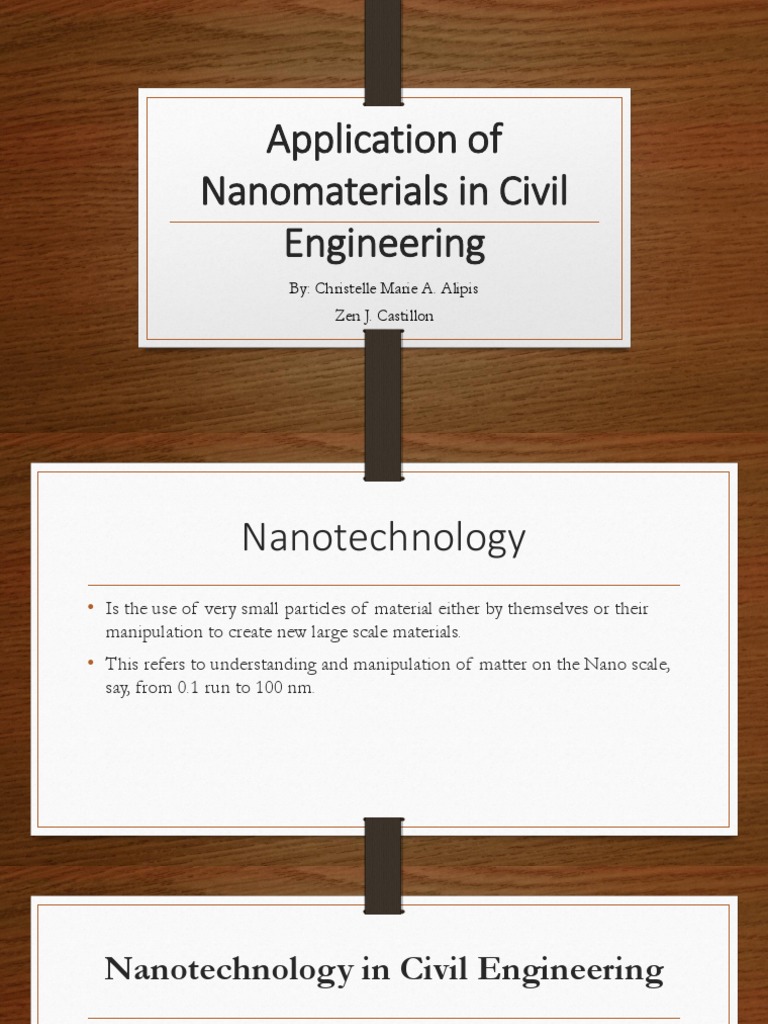 Application of Nanomaterials in Civil Engineering | PDF ...